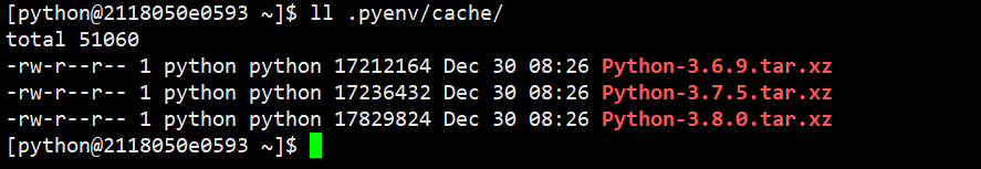 pyenv 多环境部署（docker）